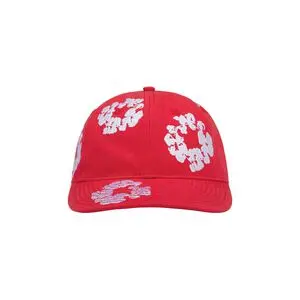DENIM TEARS Cotton Wreath Cap - Red