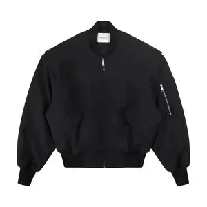 ENTIRE STUDIOS Broad Wool Bomber - Black