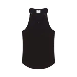 COURREGES Buckle Rib Tank Top