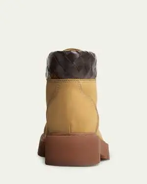 Bottega Veneta Haddock Nubuck Leather Ankle Boots