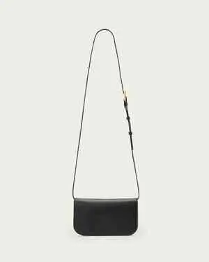 ALLSAINTS Maeve Leather Wallet Crossbody - Black