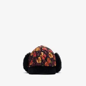 Burberry Geranium Leaf Nylon Trapper Cap - Poppy Red