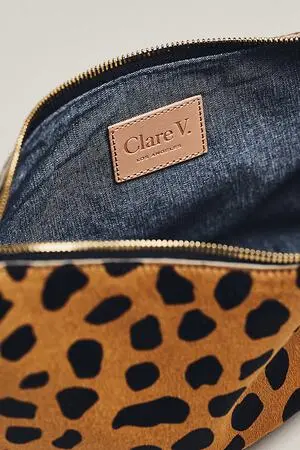 Clare V. Lune Leopard Shoulder Bag