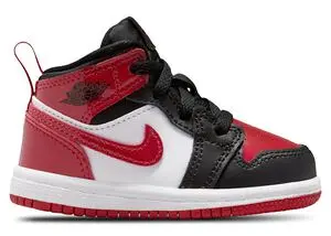 JORDAN 1 Mid Se - Black/white/varsity Red
