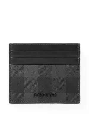 Burberry Check-print Cardholder - Grey