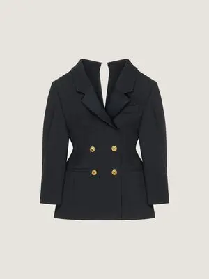 Givenchy Back-to-front Wool Jacket