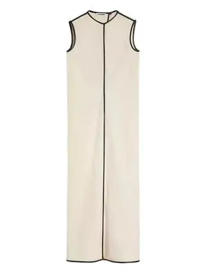 JIL SANDER Contrasting-trim Maxi Dress