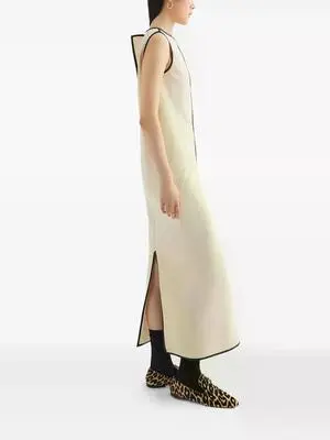 JIL SANDER Contrasting-trim Maxi Dress