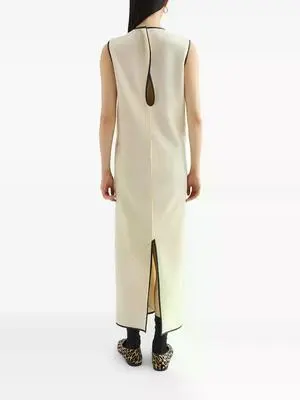 JIL SANDER Contrasting-trim Maxi Dress