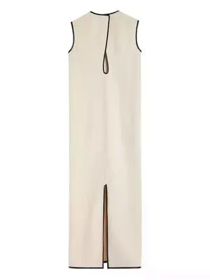 JIL SANDER Contrasting-trim Maxi Dress