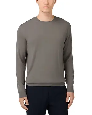 Boggi Milano Superfine Merino Wool Sweater - Taupe