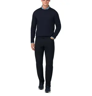 Boggi Milano Extrafine Merino Wool Sweater - Navy Blue