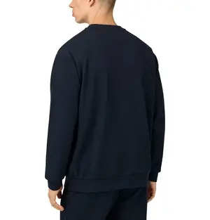 Boggi Milano Twill Interlock Sweatshirt - Navy Blue