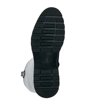 Santoni Leather Boots - Black