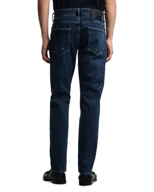 Emporio Armani Slim Fit Paint Splattered Jeans