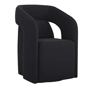 SUNPAN Kendrick Wheeled Dining Armchair - Black
