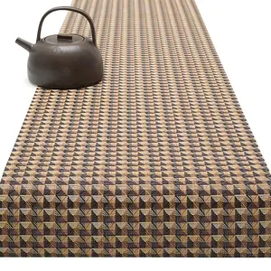 CHILEWICH Crane Table Runner, 72 X 16 Honey