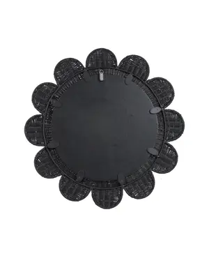 TOV FURNITURE Coralie Rattan Round Mirror