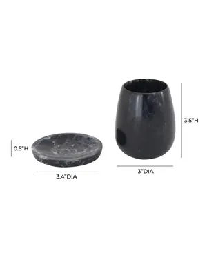 TOV FURNITURE Rounded Swirl Resin Kiddush Cup
