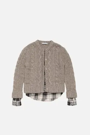 Acne Studios Fitted Layered Cardigan