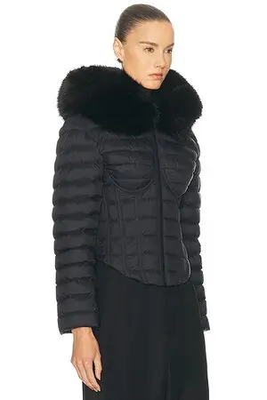 Balenciaga Hooded Corseted Puffer Jacket