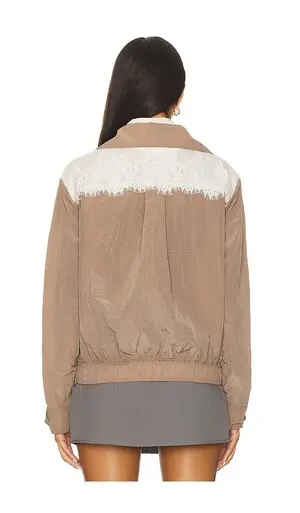 YUHAN WANG Retro Western Lace Pullover Top