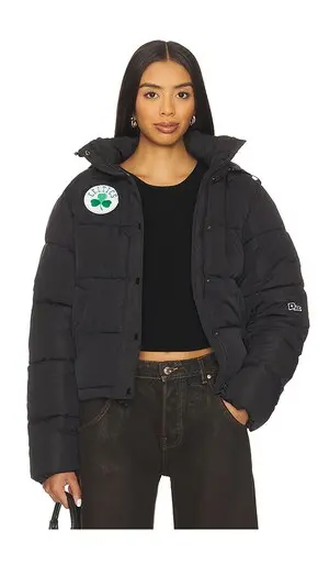 HYPE AND VICE Boston Celtics Puffer Jacket