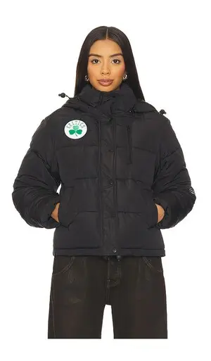 HYPE AND VICE Boston Celtics Puffer Jacket