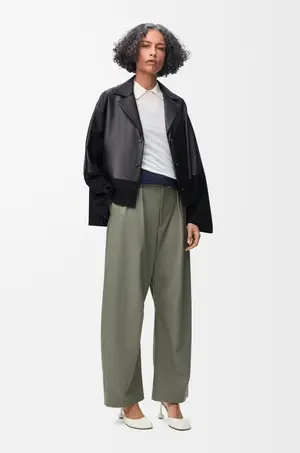 Loewe Nappa Lambskin Pyjama Blouse - Black