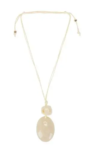 8 Other Reasons Luma Corded Pendant Necklace - White & Marble