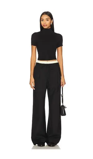 Lna Demi Fitted Mock Neck Top