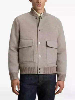 Woolrich Twill-weave Bomber Jacket - Neutrals