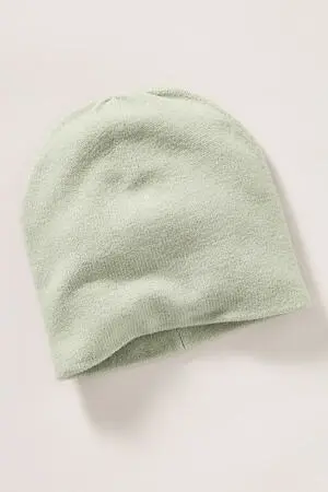 Anthropologie Cuffless Ribbed Beanie - Sage