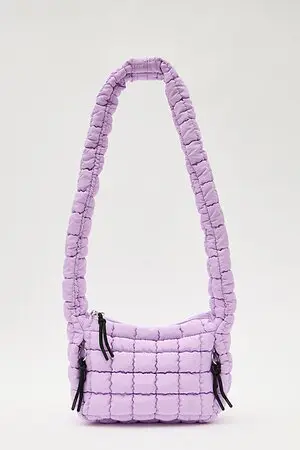 Free People Quilted Carryall Sling Bag - Lilac