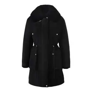 Mackage Nova 3-in-1 Down Coat With Shearling Collar - Black