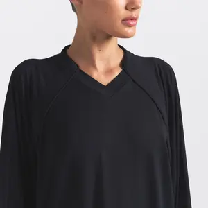 Nike Skims Airy Oversized V-neck Long-sleeve Top
