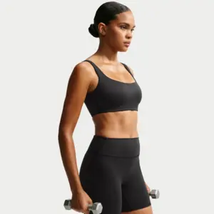 Nike Skims Matte Scoop-neck Bra - Black