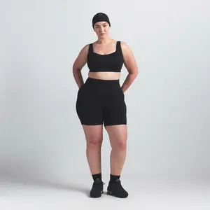 Nike Skims Matte Scoop-neck Bra - Black