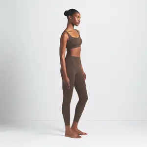 Nike Skims Matte High-waisted V-line 26" Leggings - Brown
