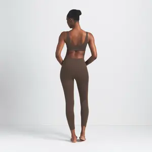Nike Skims Matte High-waisted V-line 26" Leggings - Brown