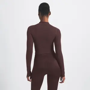 Nike Skims Vintage Seamless Mock-neck Crop Top