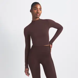Nike Skims Vintage Seamless Mock-neck Crop Top