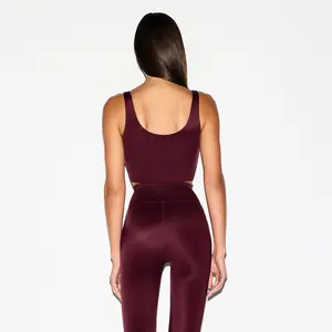 Nike Skims Shine Scoop-neck Bra Top
