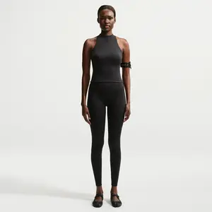 Nike Skims Matte Mock-neck Racerback Tank Top - Black