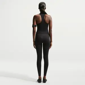 Nike Skims Matte Mock-neck Racerback Tank Top - Black