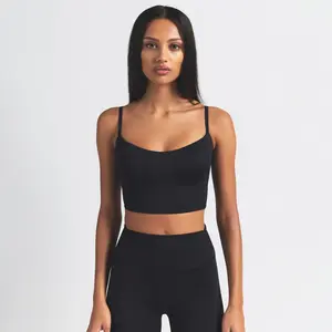 Nike Skims Matte Cami Longline Bra - Black