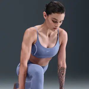 Nike One Light-support Padded Sports Bra - Blue