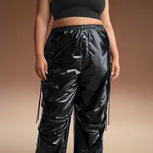 Nike Skims Shiny Nylon Cargo Pants