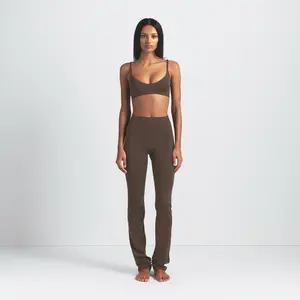 Nike Skims Matte High-waisted V-panel Straight Leggings - Brown