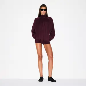 Nike Skims Matte Tricot Oversized Full-zip Track Jacket